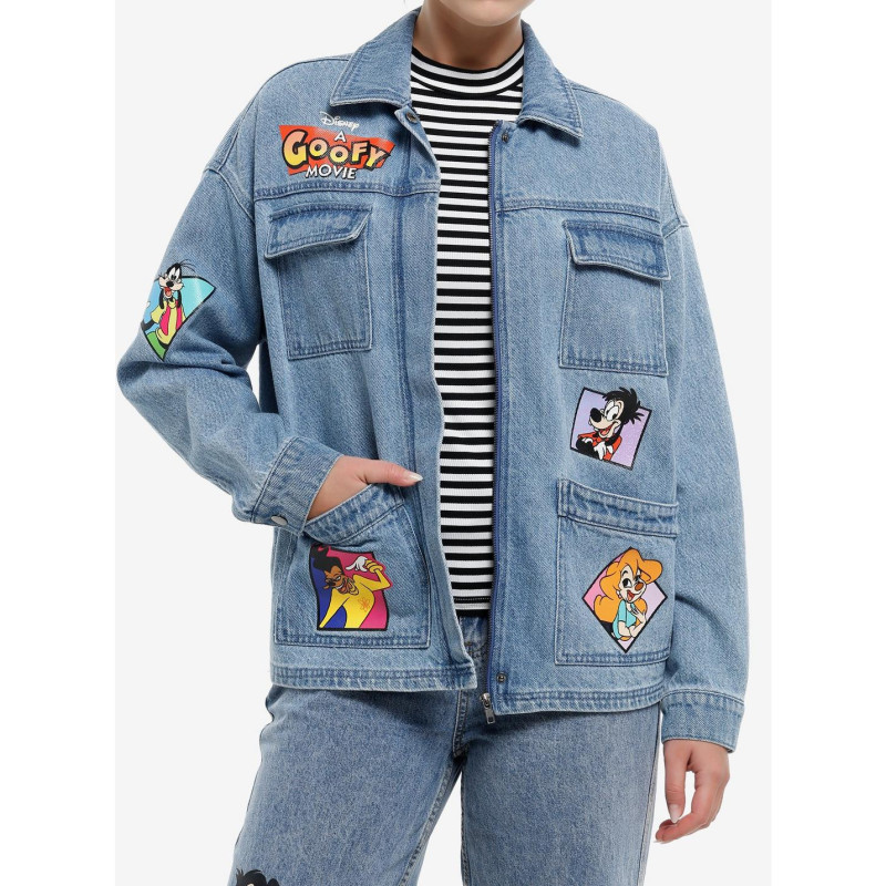 Her Universe Disney A Goofy Movie Characters Girls Denim Jacket ...