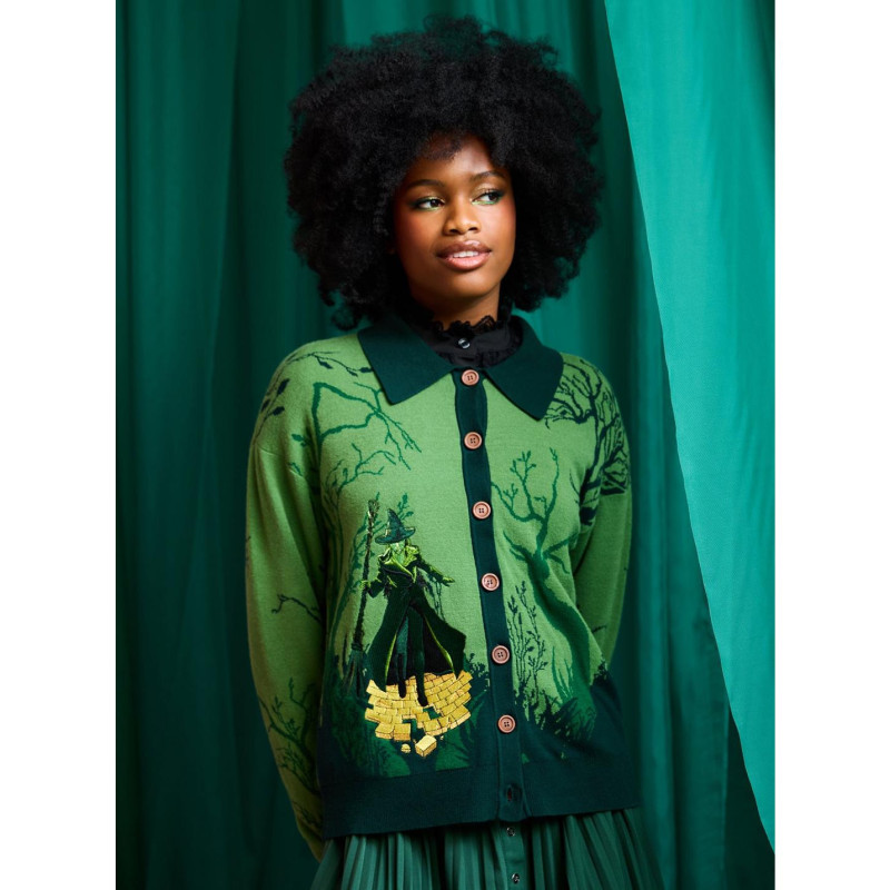 Wicked Elphaba Forest Women's Cardigan - Import Décembre 2025 Taille XS