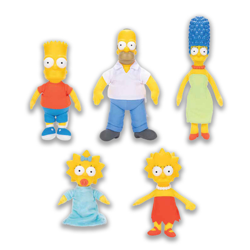 Peluche jakks pacific the simpsons peluches asst 15cm x8pcs - préco ...