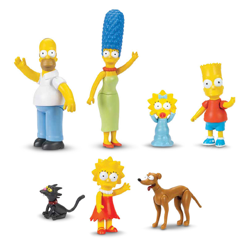 Figurine jakks pacific the simpsons multipack family fig 6,3cm - préco ...