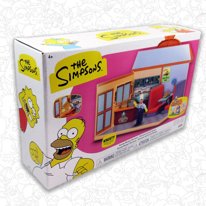 Figurine jakks pacific the simpsons playset krusty burger 30cm - préco ...