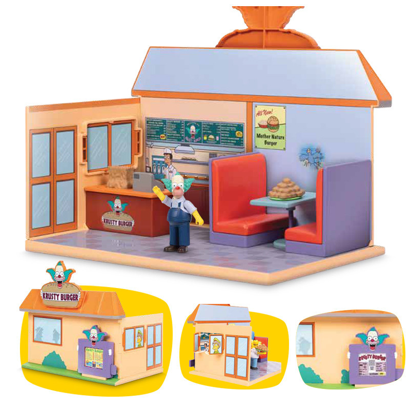 Figurine jakks pacific the simpsons playset krusty burger 30cm - préco ...