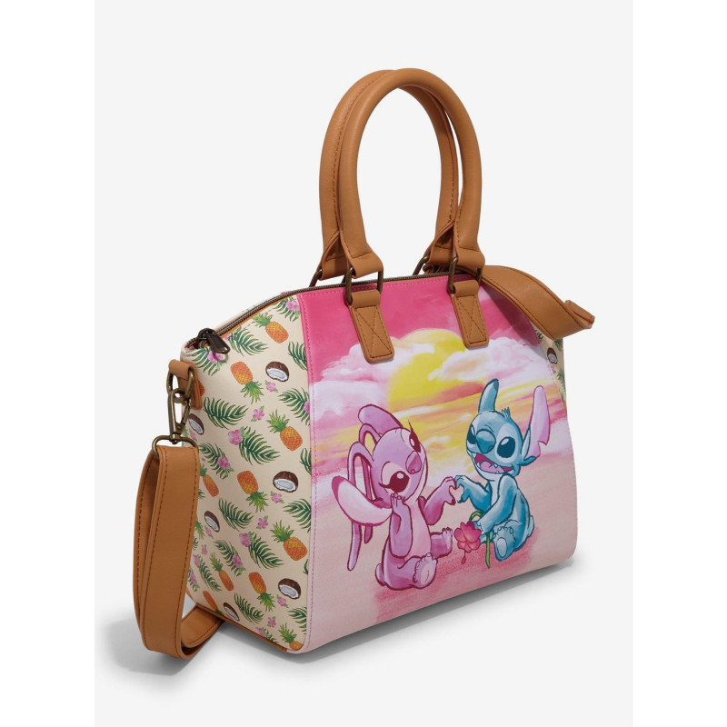 Loungefly Disney Stitch & Angel Sunset Satchel Bag - Import Janvier 2026
